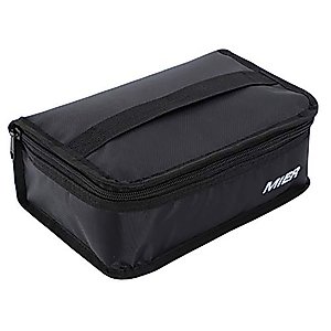 MIER Portable Thermal Insulated Cooler Bag Mini Lunch Bag for Kids, Black