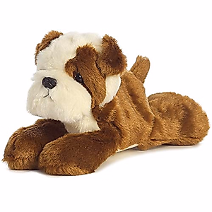 Aurora® Adorable Mini Flopsie™ Semper Fi Stuffed Animal - Playful Ease - Timeless Companions - Brown 8 Inches