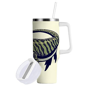ODAWA 40oz Dinosaur Insulated Tumbler Cup with Lid and Straw, Double Insulated Tumbler