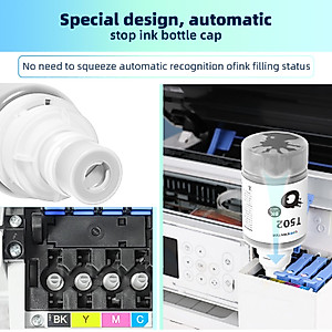 OFFICENTER T502 502 Ink Refill Bottles for EcoTank ET-4760 ET-2760 ET-2750 ET-4850 ET-3760 ET-2850 ET-3710 ET-3850 ET-3750 ET-2803 ET-2720 ET-4700 Printer(2BK C M Y)