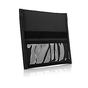 Silent Pocket SLNT Quick Access Smartphone Faraday Bag Waterproof Signal Blocking Nylon, Device Shielding for iPhone, Samsung Galaxy, Most Phones - Travel, Privacy, Anti-Hacking (Black, Medium)