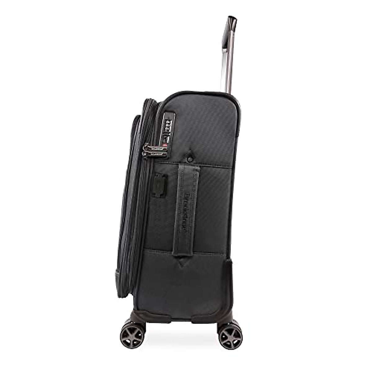 Brookstone Luggage Harbor Spinner Suitcase, Dark Charcoal, Carry-On