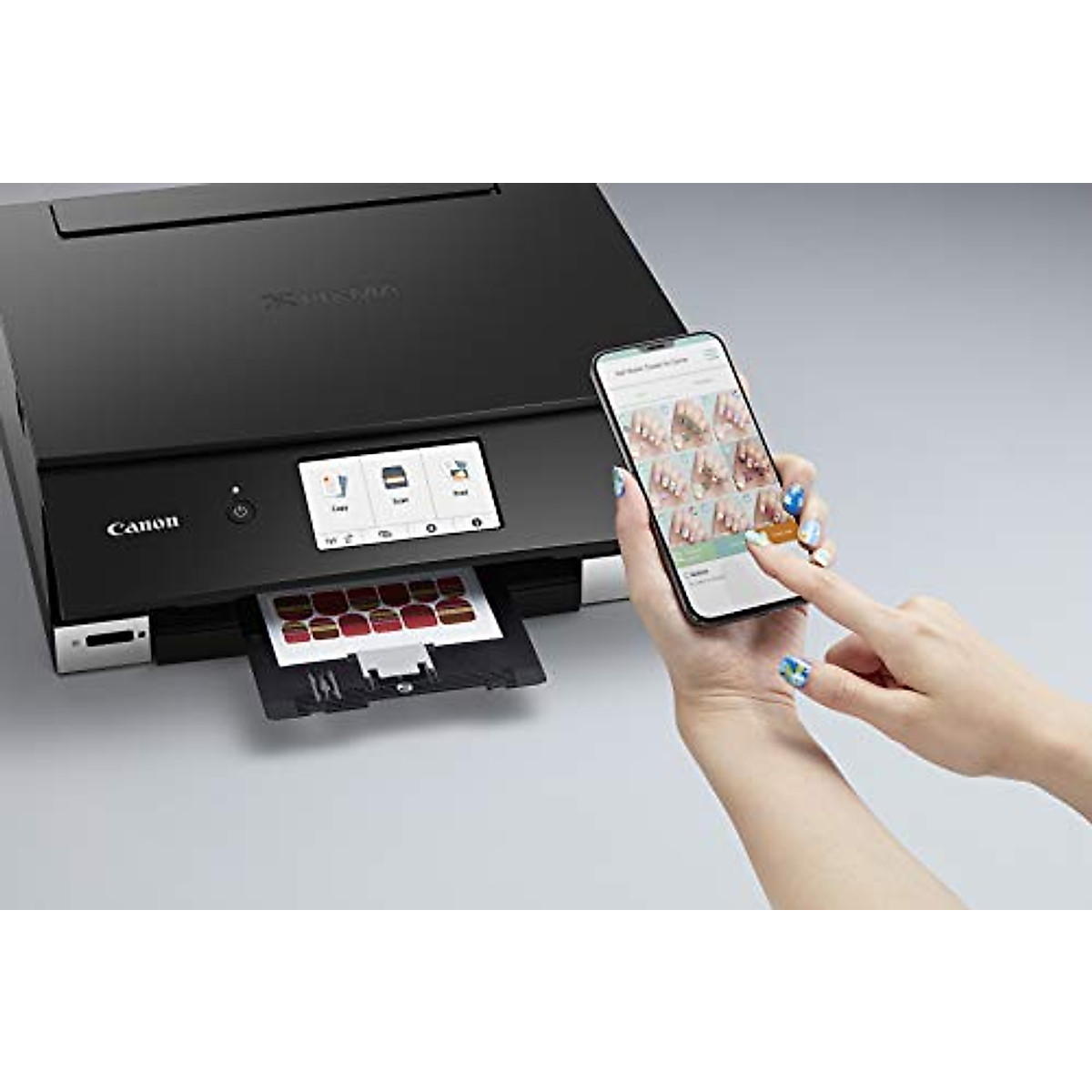 Canon TS8320 All in One Wireless Color Printer for Home | Copier | Scanner | Inkjet Printer | with Mobile Printing, Black, Amazon Dash Replenishment Ready