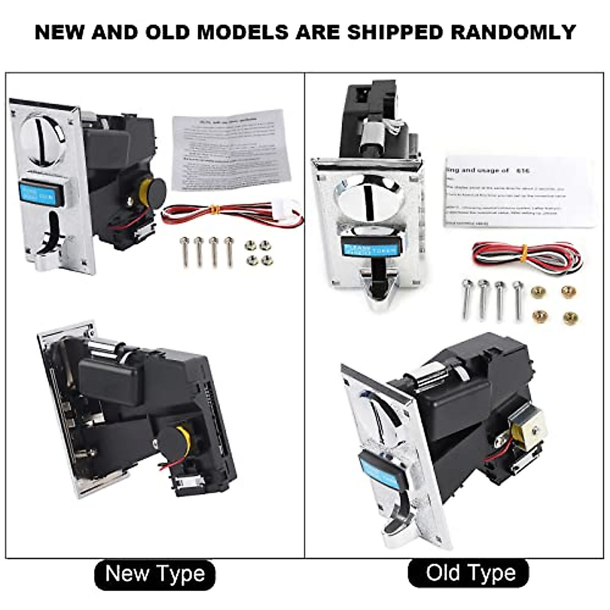 Arcade Coin Acceptor Vending Machine 14×13×7 Multi Coin Acceptor Selector Slot for Arcade Game Mechanism Vending Machine
