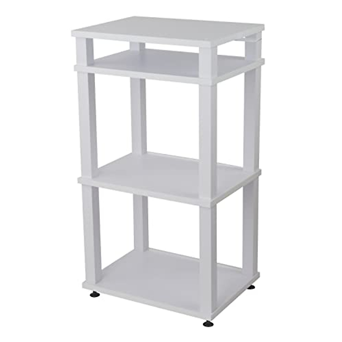 Andover Audio SpinStand Rack for Records and Audio Components - Metal-Reinforced, Holds 150 LPs, Optimum Height & Storage Space, Ideal for Turntables, Vinyl, Spinbase, and Hi-Fi Systems - White