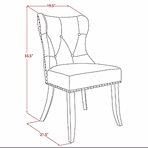 East West Furniture HBSI5-ABK-48 5 Piece Dining Room Furniture Set Includes a Round Dining Table with Pedestal and 4 Coffee Linen Fabric Upholstered Chairs, 42x42 Inch, Wirebrushed Black