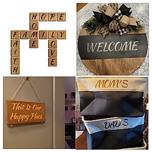 5 Inch Alphabet Letter Stencils for Painting - 70 Pack Letter and Number Stencil Templates with Signs for Painting on Wood, Reusable Numbers and Letters Stencils for Chalkboard Wood Signs & Wall Art