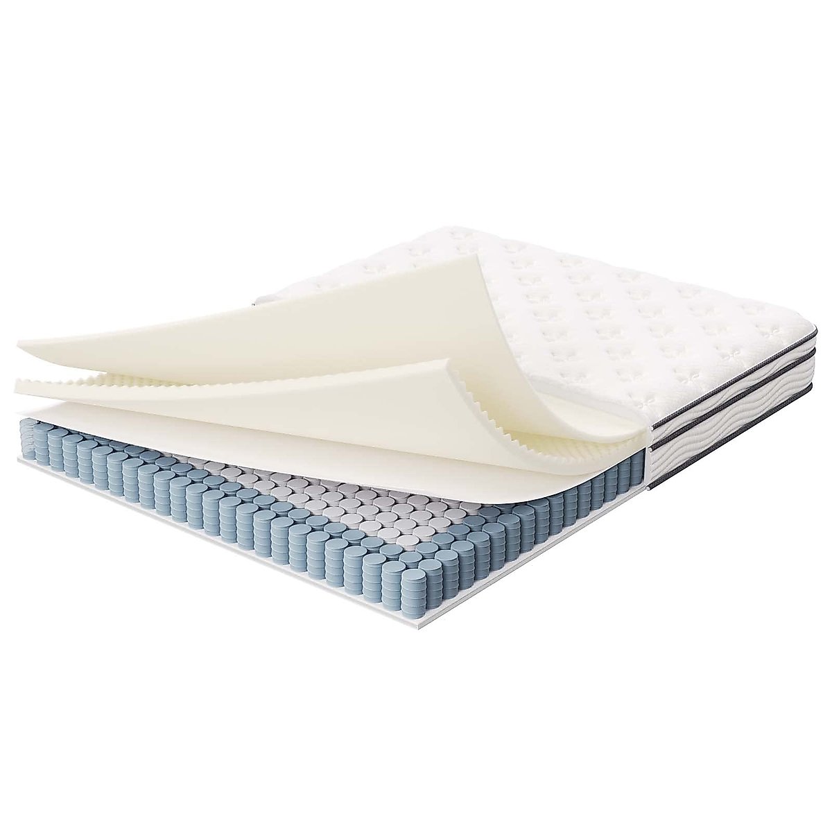 Modway Jenna 8” Innerspring and Memory Foam Queen Mattress With Individually Encased Coils