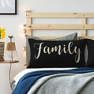 NIDITW Nice Gift Inspirational Words with God All Things are Possible Waist Lumbar Beige Cotton Linen Throw Pillow case Cushion Cover for Sofa Home Decorative Oblong 12x20 Inches (10)