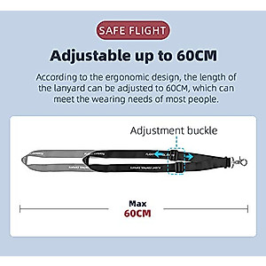 FPV Remote Controller Silicone Protect Cover and Adjustable Lanyard for DJI FPV and DJI Avata Drone Combo Accessories (Black)