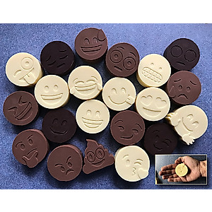 Jumbo Sized Silicone Emoji Molds - 32 Cavity 2 Pack Set by PennyCo Kitchen