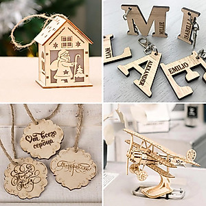 DIYDEC 18 Pack Basswood Sheets 6X 6 x 1/16 Inch Thin Plywood Wood Sheets Unfinished Wood Squares Boards Balsa Wood Sheets for Crafts Architectural Models Laser Cutting Wood Burning and Drawing