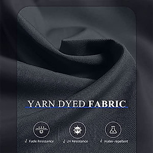 PURPLE LEAF 10 FT Square Patio Umbrella Large Outdoor Aluminum Umbrella Offset Umbrella with 360-degree Rotation Cantilever Umbrella for Garden Deck Backyard Pool, Grey