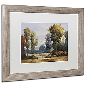 Memory Lane by Daniel Moises, White Matte, Birch Frame 16x20-Inch