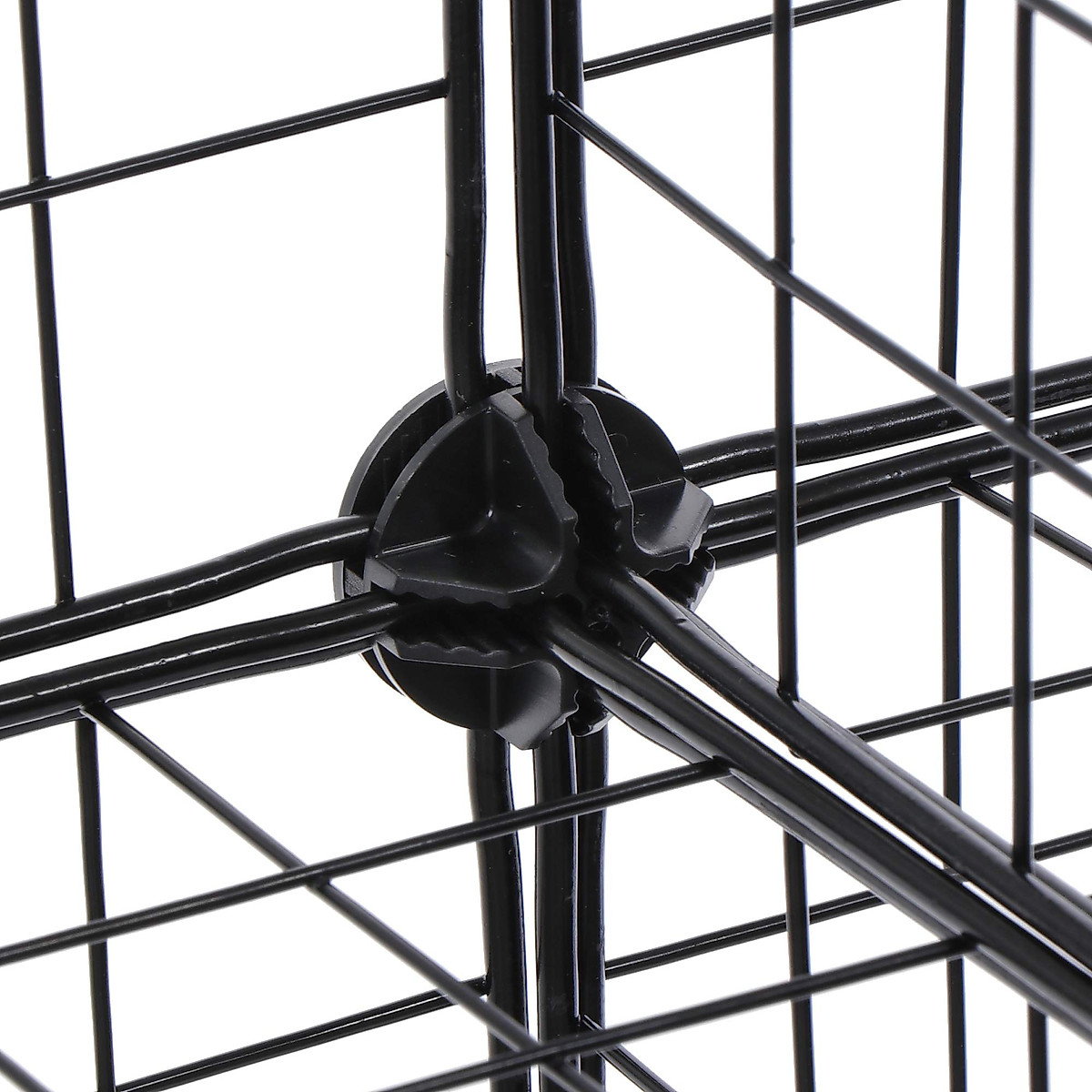 Saturnpower Wire Cube Storage Wardrobe, 12-Cube Metal Grid Storage,Stackable Modular Bookshelf Shelves, Storage Bins Shelving, DIY Closet Cabinet for Living Room, Bedroom, Office, Garage