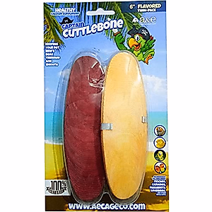 A&E Cage Company Flavored 6in Cuttlebone Flavored Twin Pack