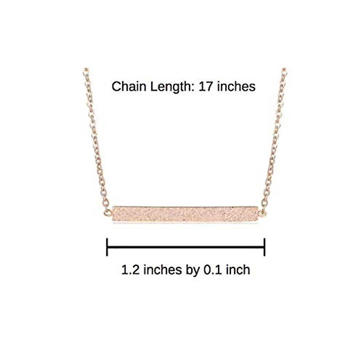 Minimalist Bar Necklace, Rose Gold Necklace, Bar Necklaces Women, Rose Gold Jewelry Women