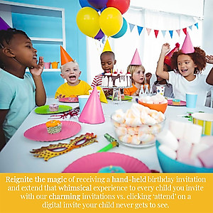 Cute & Silly Shredded Cheese Themed Birthday Party Invitations for Kids, 20 5x7 Fill In Cards with Twenty White Envelopes by AmandaCreation…