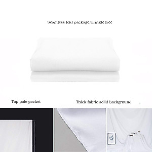 5X7ft Solid White Chromakey Photography Backdrop Video Studio White Portrait Background for Photo Studio Prop