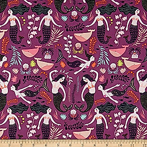 Art Gallery Sirena Siren Song Orchid, Fabric by the Yard