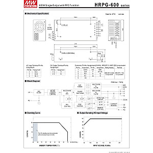 Linear and Switching Power Supplies 636W 12V 53A W/PFC Function
