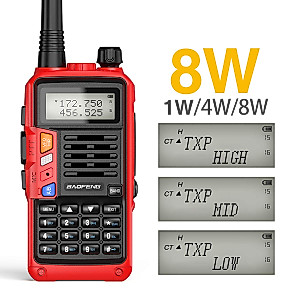 BaoFeng Ham Radios Long Range Handheld UV-S9 Plus 8W VHF UHF Dual Band High Power Two Way Radio Long Rang Walkie Talkie Rechargeable with 2200mAh Larger Battery USB Charger Cable