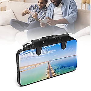 Game Trigger, Game Button Black Easy To Install Shooting Assist for Games Lovers for Phones