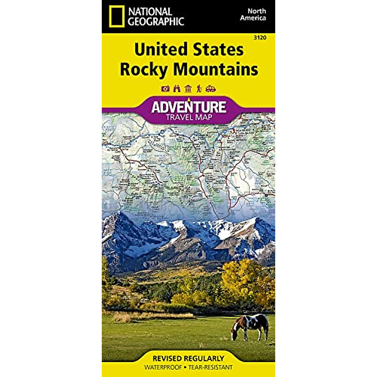 United States, Rocky Mountains Map (National Geographic Adventure Map, 3120)