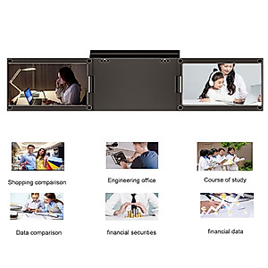 13.3 Inch Dual Extender Screen, 1920x1080 HD IPS Full View Dual Screen Display Dual Laptop Monitor Screen Laptop Screen Extender (X50 US Plug)