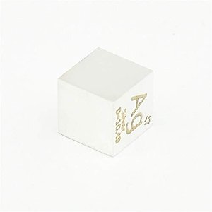 99.99% Pure Silver 10mm Density Cube for Element Collection Display Lab Experiment Material Hobbies Simple Substance Original Metal Color Good as Science Business Gift