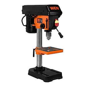 WEN 4208T 2.3-Amp 8-Inch 5-Speed Benchtop Drill Press & DPA2513 24-by-12-Inch Drill Press Table with an Adjustable Fence and Stop Block