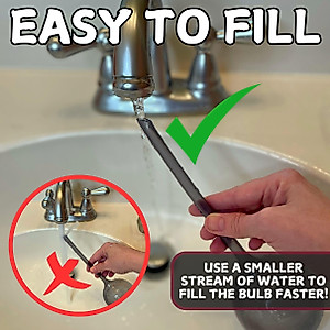 Tiny Terrains Water Globes for Watering Plants Automatically - Shatterproof & Weatherproof Water Bulbs for Indoor or Outdoor Plants - Keep Soil Moist & Plants Happy