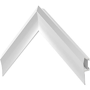 Frame My TV Deco TV Frames Alloy Prismatic - Pure White Bezel Compatible ONLY with Samsung The Frame TV (55", Fits 2021-2024 Frame TV)