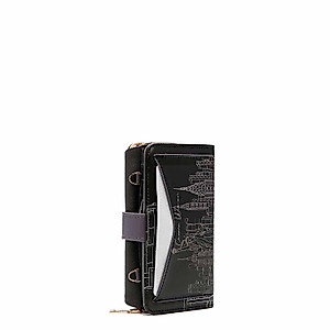Nicole Lee Trifold Phone Case Crossbody Wallet (CAREER WOMAN)