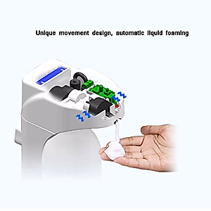 FKJLUN Hand Soap Dispenser Pump Automatic Foam Hand Sanitizer Induction Soap Dispenser Hand Sanitizer Bottle to Soap Dispenser Mobile Phone Wall Hanging Hand Lotion Bottle for Bathroom (Color : Red)