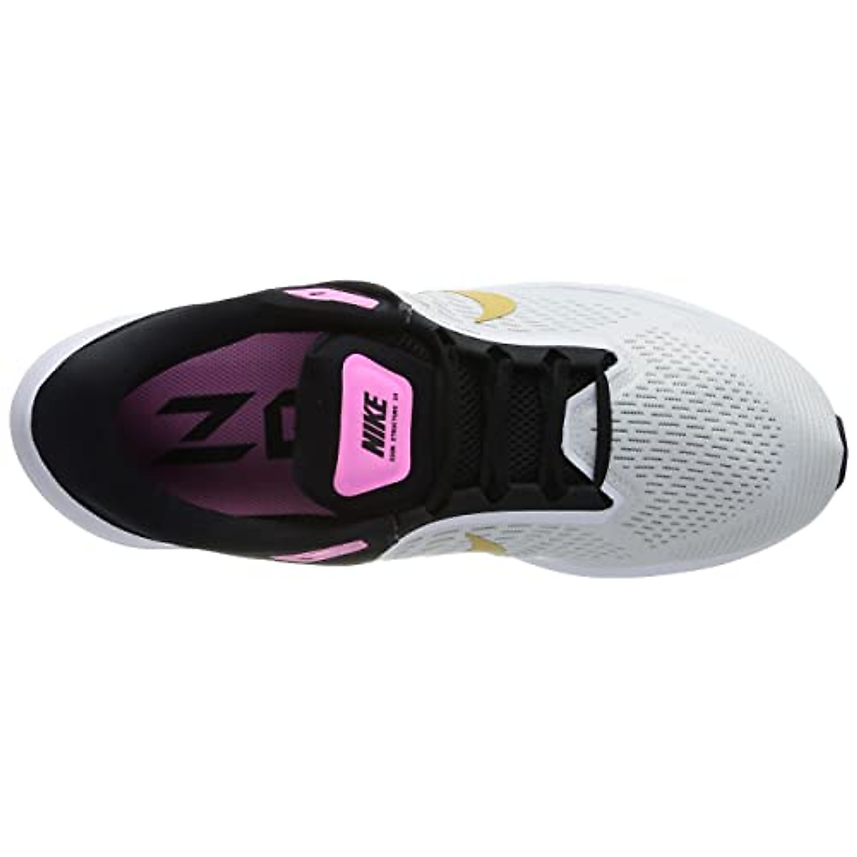 Nike Women's Low-Top Sneakers, White Wheat Gold Black Pink Magic, 6