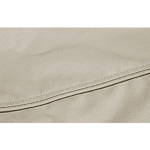 Eevelle Meridian Patio Round Table Cover with Marine Grade Fabric - Waterproof Outdoor Firepit Cover - Furniture Set Covers for Dining Table - Easy to Install - ( 30"H x 98"D, Khaki)