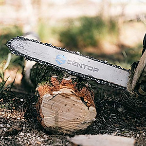 Zentop 18-Inch 3 Pack Chainsaw Chain - 3/8" LP Pitch .050" Gauge 62 Drive Links Wood Cutting Saw Chain for Chainsaw Parts fits Craftsman, Echo, Homelite, Poulan, Remington (18-Inch 62DL)