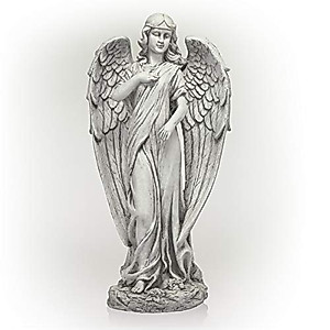 Alpine Corporation QFC104 Angel Statue Outdoor Garden, Patio, Deck ...