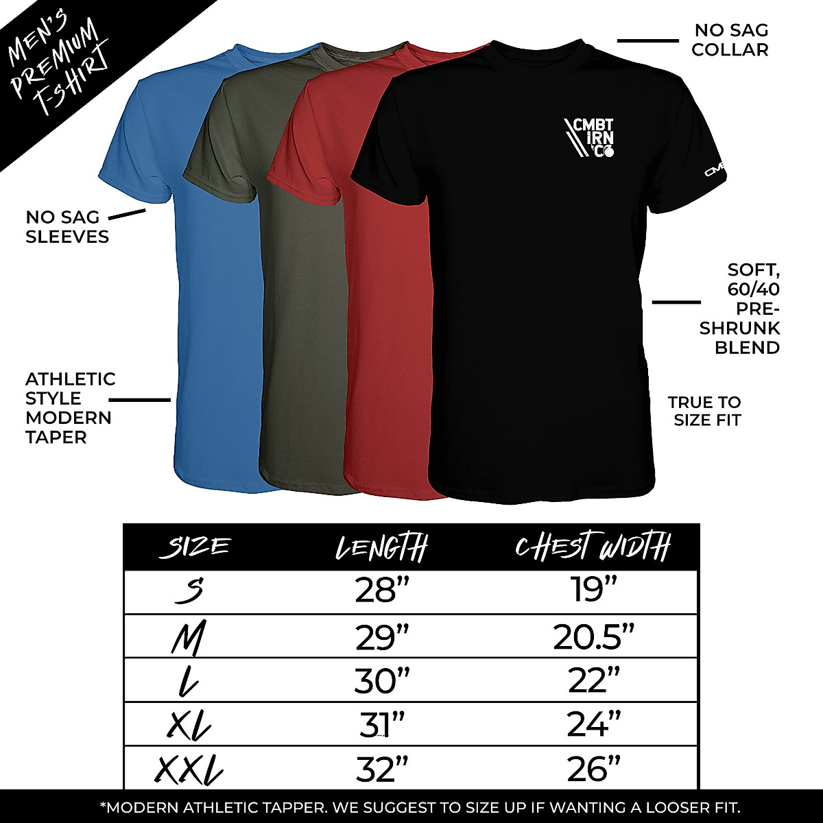 Combat Iron Men's Graphic Tees | Nobody is Coming to Save You | Mens Novelty T-Shirts | Military Green, Large