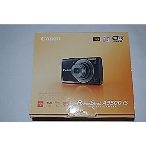 Canon PowerShot A3500 IS 16MP Digital Camera with 5x Optical Image Stabilized Zoom, 3.0-Inch LCD (Red)