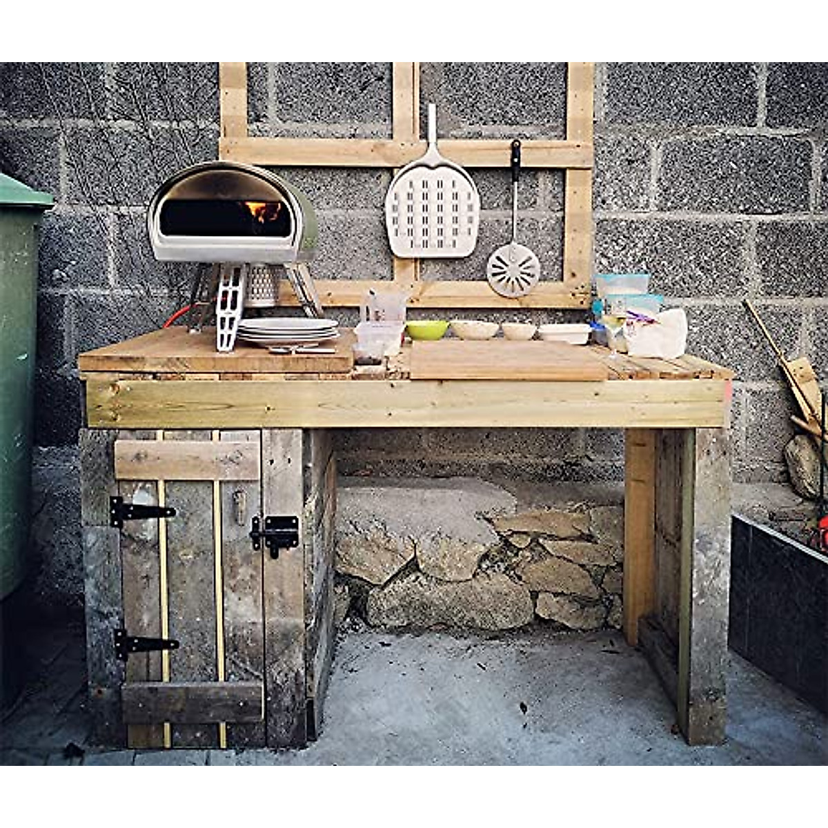 ROCCBOX Pizza Oven by Gozney | Portable Outdoor Oven | Gas Fired, Fire & Stone Outdoor Pizza Oven - New Olive Green