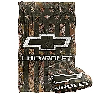 Chevy Blanket, 36"x58" Camo Logo Silky Touch Super Soft Throw Blanket