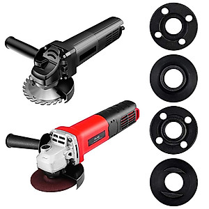 Topbuti 5pcs Grinder Flange Angle Wrench Spanner Metal Lock Nut for Compatible with Dewalt Milwaukee 193465-4 Bosch Black Decker Ryobi Makita 5" 5/8-11 Parts