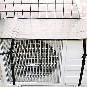 Air Conditioner Cover Cover Outdoor Air Conditioning Sun Shade Protection Silver 125x35cm Useful Tool