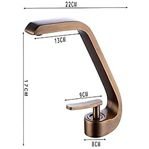 Kitchen & Bath Fixtures Taps Faucet,Antique Basin Faucet EuropUPC Bathroom Wash Basin Faucet Under Counter Basin Hot and Cold Faucet Creative Faucet