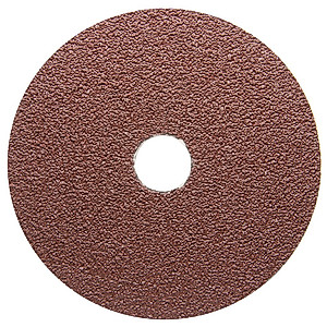 Benchmark Abrasives 5" Aluminum Oxide Resin Fiber Grinding and Sanding Discs for Metals, Wood, and Fiberglass 7/8" Arbor, Use with Angle Grinder (25 Pack) - 80 Grit