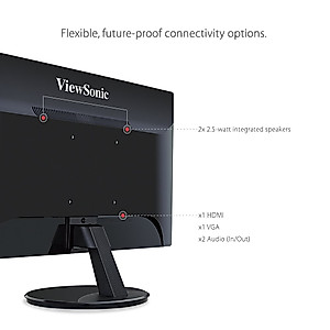 ViewSonic VA2759-SMH 27in IPS 1080p HDMI Frameless LED Monitor (Renewed)