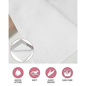 Hokiten Grey Snowman Christmas Waffle Kitchen Towels Dishcloths, Winter Snowflake Xmas Tree Absorbent Dish Towels | Hand Towels for Bathroom/Bar, 12 x 12 Inch, 2 Pcs