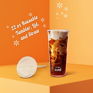 Mr. Coffee Iced Coffee Maker, Single Serve Hot and Cold Coffee Maker with 22 ounce Reusable Tumbler, Filter and Wholesalehome Cloth